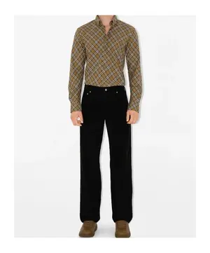 Burberry Vintage Check Logo Embroidered Shirt