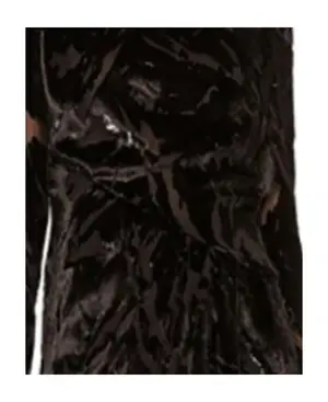 Saint Laurent One-word Collar Dress With Asymmetrical Details