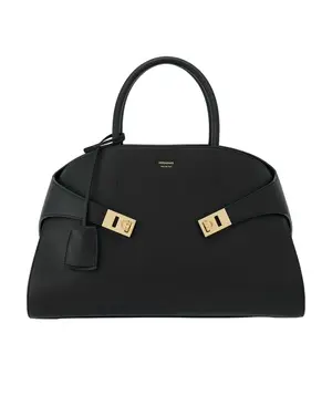 FERRAGAMO Gancini Logo Tote Bag - Black