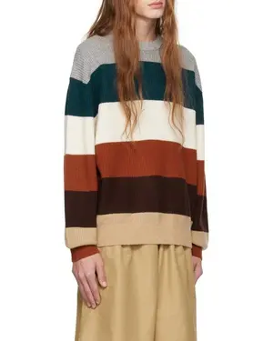 Maison Kitsuné Striped Knit Jumper