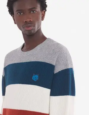 Maison Kitsuné Striped Knit Jumper