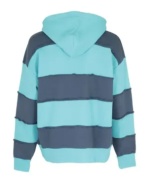 Herno Striped Hooded Sweatshirt - Blue