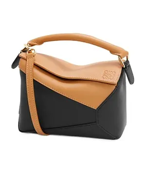 Loewe Anagram Embossed Mini Puzzle Bag - Black