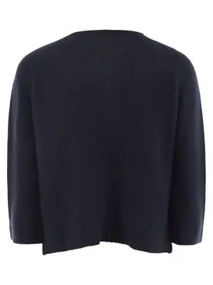 Max Mara Relaxed Fit Knitted Jumper - Navy Blue
