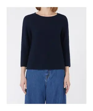 Max Mara Relaxed Fit Knitted Jumper - Navy Blue