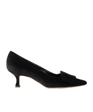 Manolo Blahnik Buckled High Heel Pumps