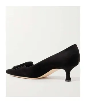 Manolo Blahnik Buckled High Heel Pumps