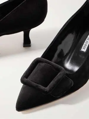 Manolo Blahnik Buckled High Heel Pumps