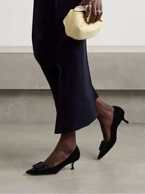 Manolo Blahnik Buckled High Heel Pumps
