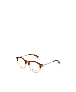 Longchamp Oval Frame Eyeglasses - Brown