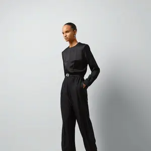 Gucci Satin Square G Belt Jumpsuit