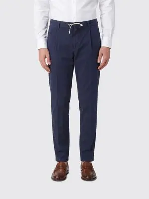 Eleventy Straight-leg Drawstring Trousers - Black
