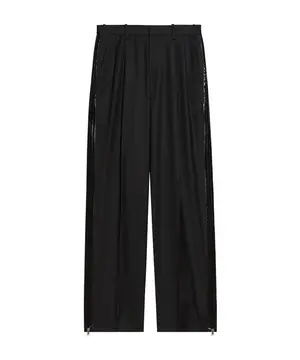 Helmut Lang Zip Detail Pleated Trousers