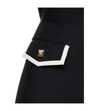 Valentino Garavani Sleeveless Crewneck Dress With Stud Detailing