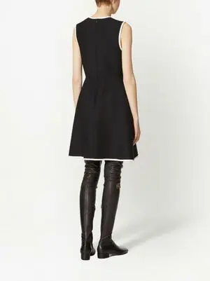 Valentino Garavani Sleeveless Crewneck Dress With Stud Detailing