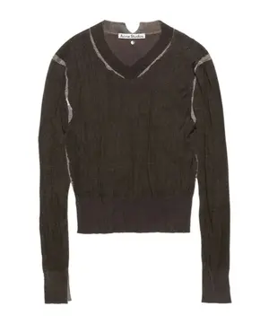 Acne Studios Wrinkled V-neck Jumper