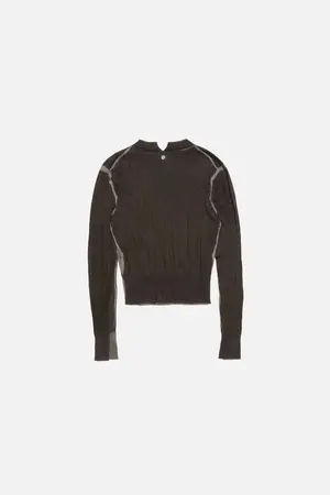 Acne Studios Wrinkled V-neck Jumper