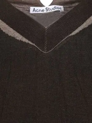 Acne Studios Wrinkled V-neck Jumper - No