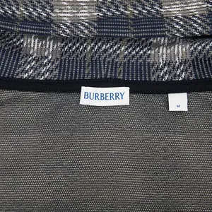Burberry Checked Zipped Drawstring Hoodie