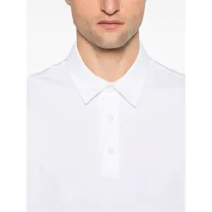 Brioni Short Sleeve Polo Shirt - White