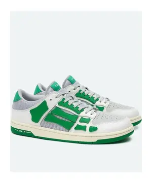 Amiri Skel-top Leather Sneakers - Green