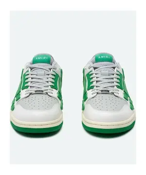 Amiri Skel-top Leather Sneakers - Green