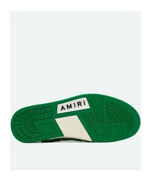 Amiri Skel-top Leather Sneakers - Green