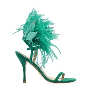 STUART WEITZMAN Feather High-heeled Sandals - Green