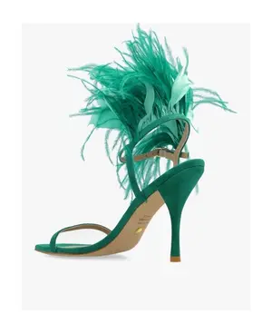 STUART WEITZMAN Feather High-heeled Sandals - Green