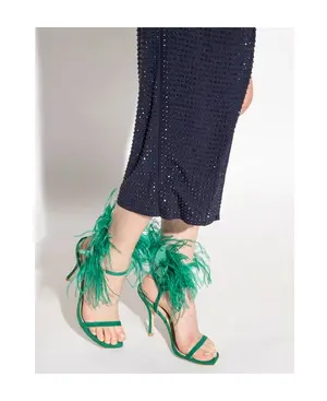 STUART WEITZMAN Feather High-heeled Sandals - Green