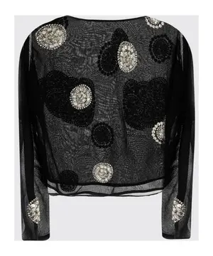 BODE Round Neck Long-sleeved Cover-up