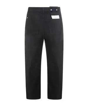 Stone Island Logo Patch Straight-leg Pants