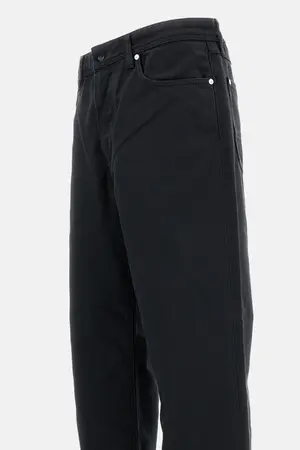 Stone Island Logo Patch Straight-leg Pants