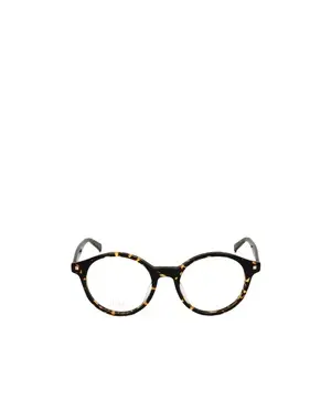 Max Mara Oval Frame Eyeglasses - Black