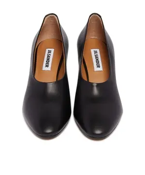 JIL SANDER Slip-on Pumps With Round Toe And Chunky Heel