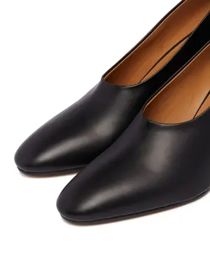 JIL SANDER Slip-on Pumps With Round Toe And Chunky Heel