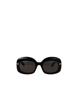 TOM FORD Rectangle Frame Sunglasses - Black