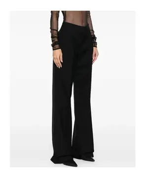 Alexander McQueen Pleat-detail Trousers - Black