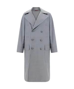 Brunello Cucinelli Double-breasted Coat - Gray