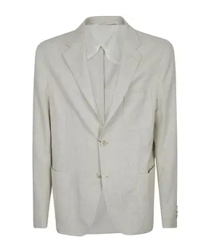 Etro Textured Single-breasted Blazer - Gray
