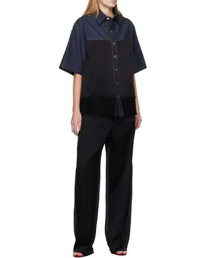 Stella McCartney Short-sleeve Shirt With Lace Detail