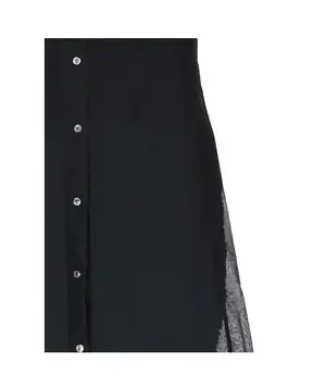 DIESEL® Button Detailed Midi Skirt