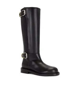 Givenchy Voyou Buckle Detailed Knee-high Boots