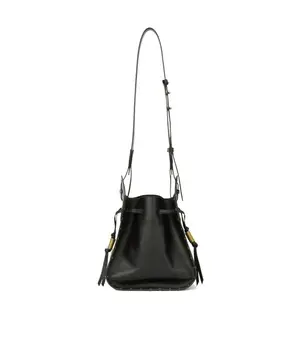Isabel Marant Étoile Silao Logo Printed Drawstring Crossbody Bag