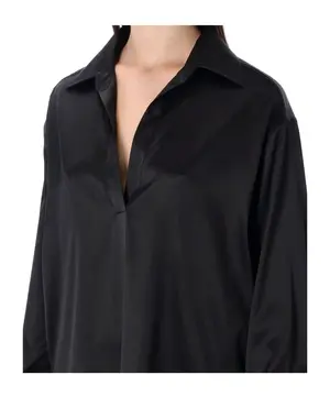 TOM FORD V-neck Long Sleeve Shirt - Black