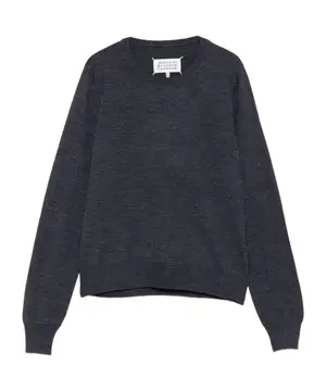 MAISON MARGIELA Long Sleeve Crewneck Jumper - Black