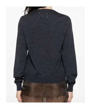 MAISON MARGIELA Long Sleeve Crewneck Jumper - Black