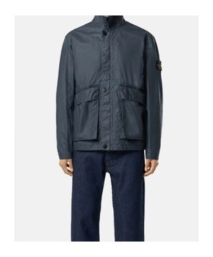 Stone Island Logo Patch Buttoned Jacket