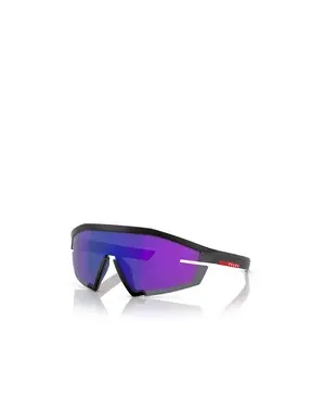 Prada Shield Frame Sports Sunglasses - Blue