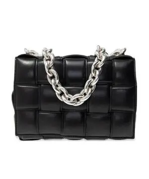 Bottega Veneta Chain Cassette Shoulder Bag - Black